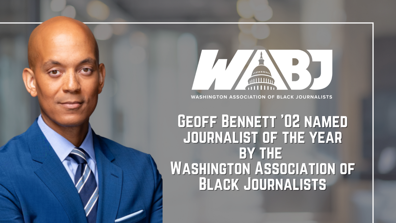 Geoff Bennett '02, co-anchor of PBS News Hour, Named the 2025 WABJ ...