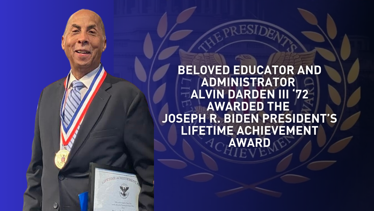 Alvin Darden III '72 awarded the Joseph R. Biden President's Lifetime ...