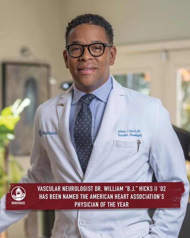 Dr. William "B.J." Hicks II '02 Has Been Named the American Heart ...