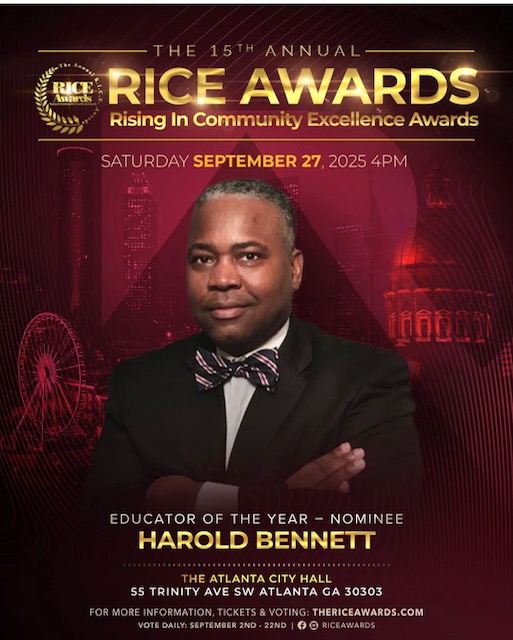 Dr. Harold V. Bennett Nominated for Educator of the Year at the RICE Awards
