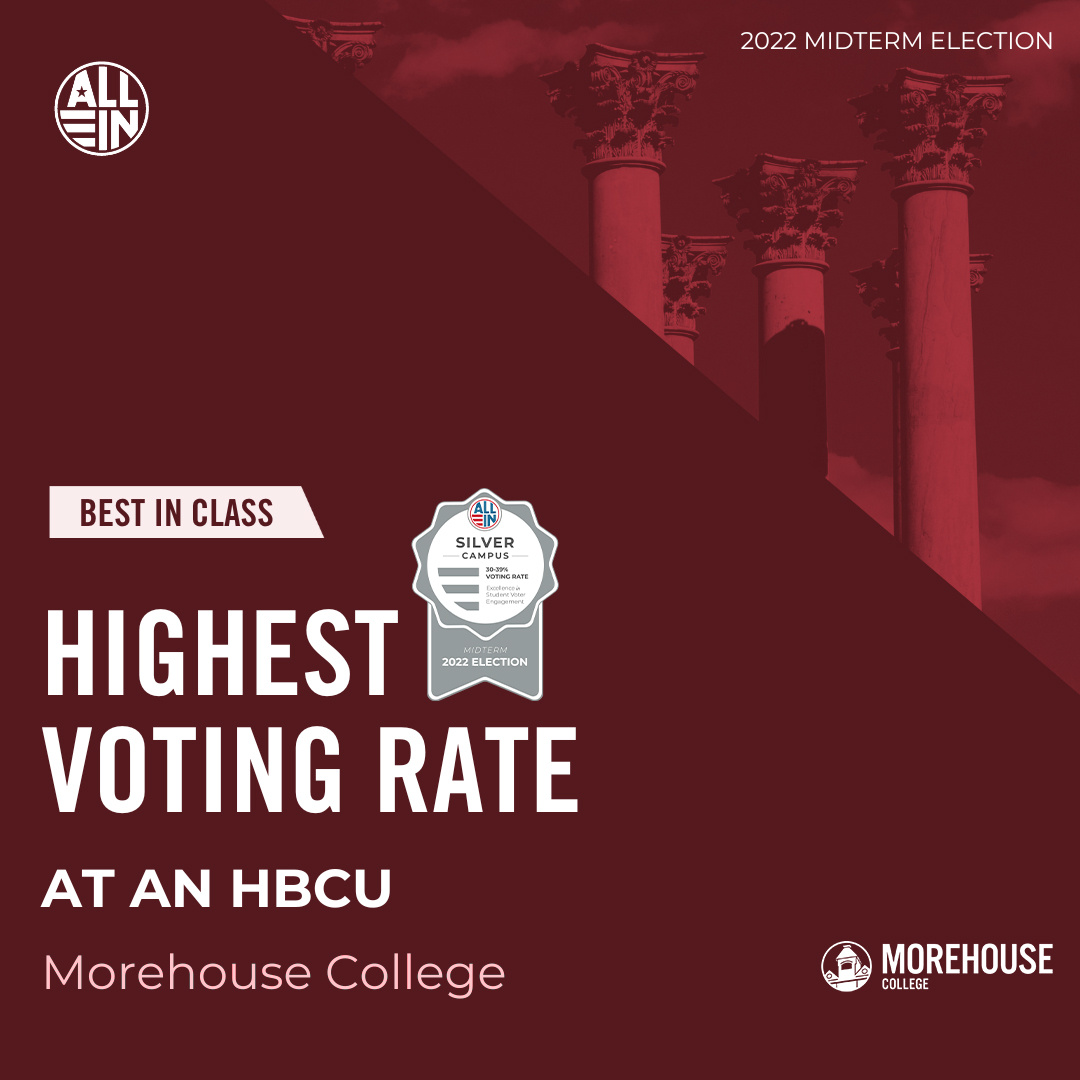 Morehouse College Honored for Leading Student Voter Engagement in 2022 ...